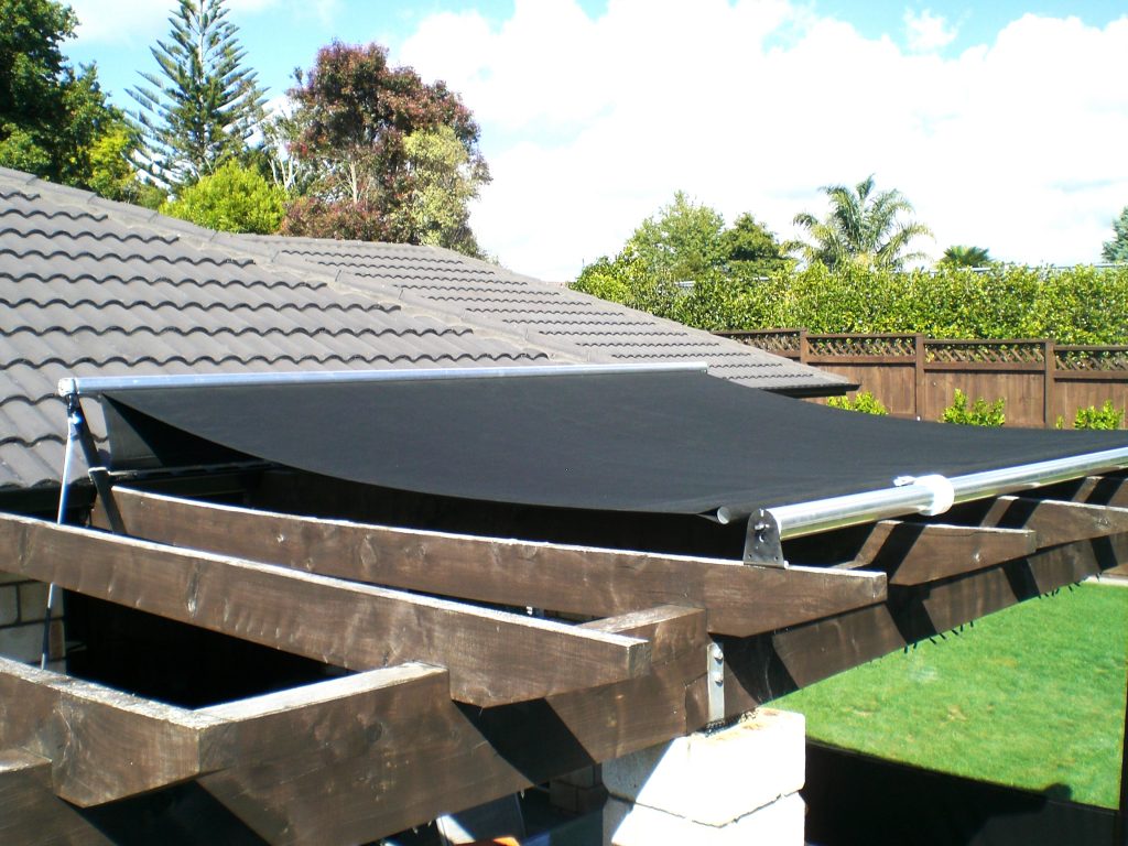 Gearbox Operated Overhead Shade - Awnings & Covers - Overhead Protection